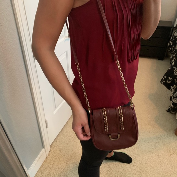 Bags | Maroon Side Bag | Poshmark